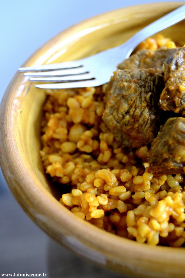 Boulghour à l'agneau - Borghol bel allouche | La Tunisienne