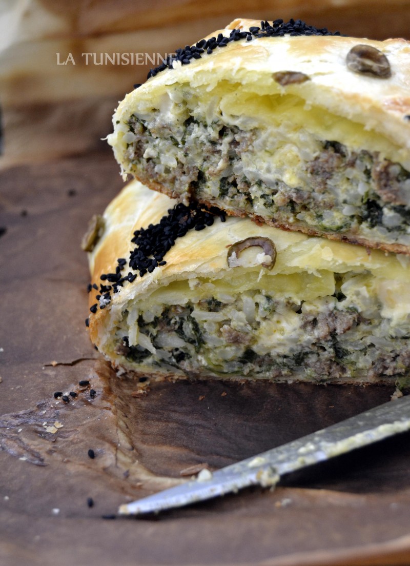 Tajine tunisien en croûte - Tajine warka | La Tunisienne